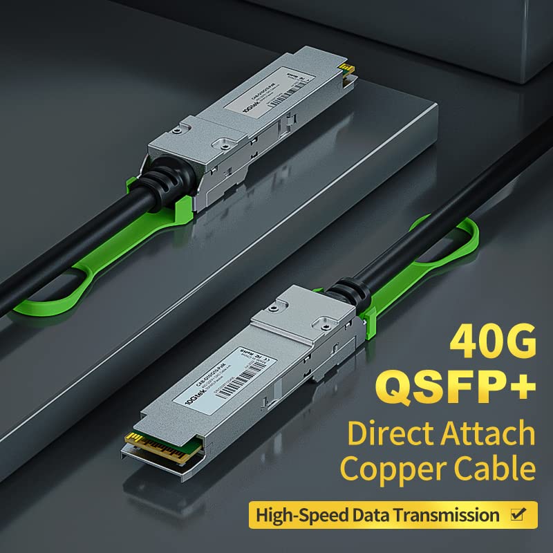 40G QSFP+ DAC Twinax Cable, 40GBASE-CR4 Passive Direct Attach Copper ...