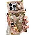 Amazon.com: AuroiCYY for iPhone 15 Pro Max Butterfly Stand Case, Glitter Bling Foldable ...