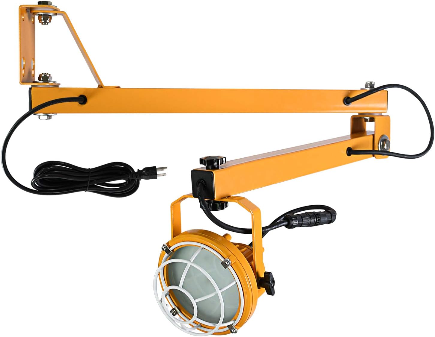 Lawind LED Dock Light with Swing Arm, Loading Dock Mounting Double Arm ...