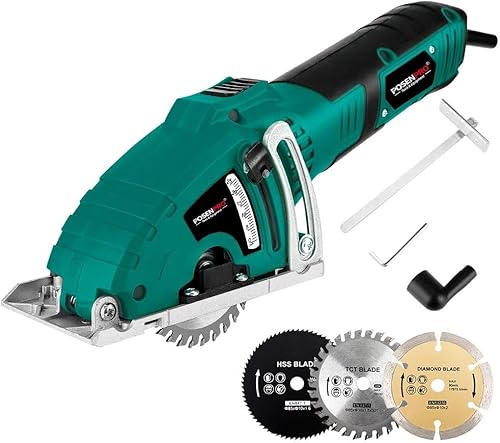 Mini Circular Saw, POSENPRO 700W Compact Circular Saw Machine, Multi ...
