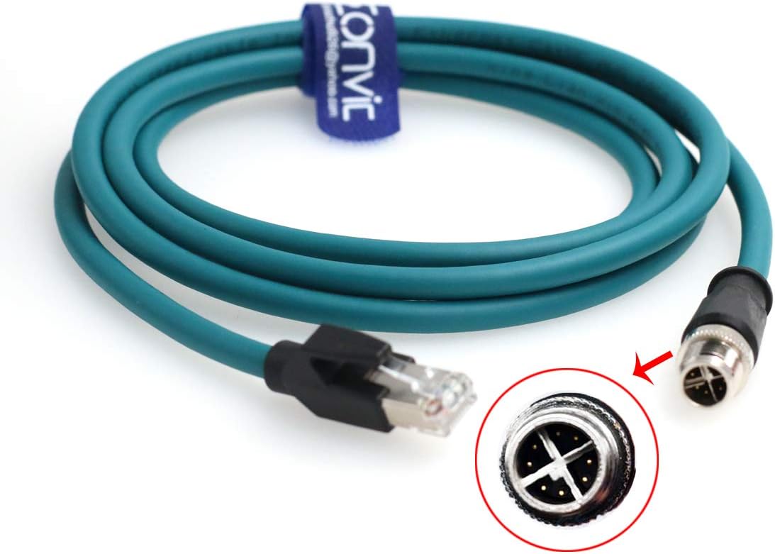Eonvic Cognex Industrial Ethernet M12 X-Type to RJ45 high-Flex Cable ...