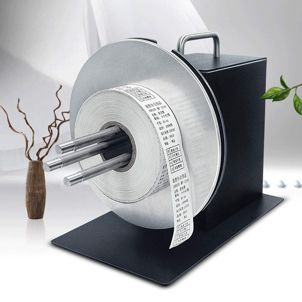 TOPQSC Label Rewinder 180MM Label Tags Rewinder 1-3 Inch Core Automatic ...