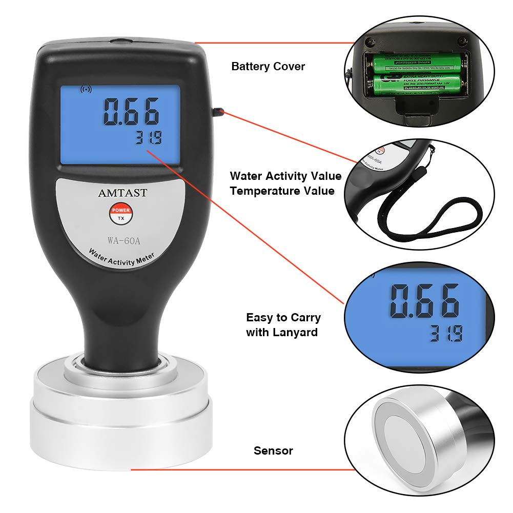 AMTAST Water Activity Meter Smart Food Water Activity Tester For Food ...