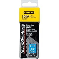 Amazon.com : Stanley TRA704T, 1/4-Inch/6mm Heavy Duty Staples, 1000 per ...
