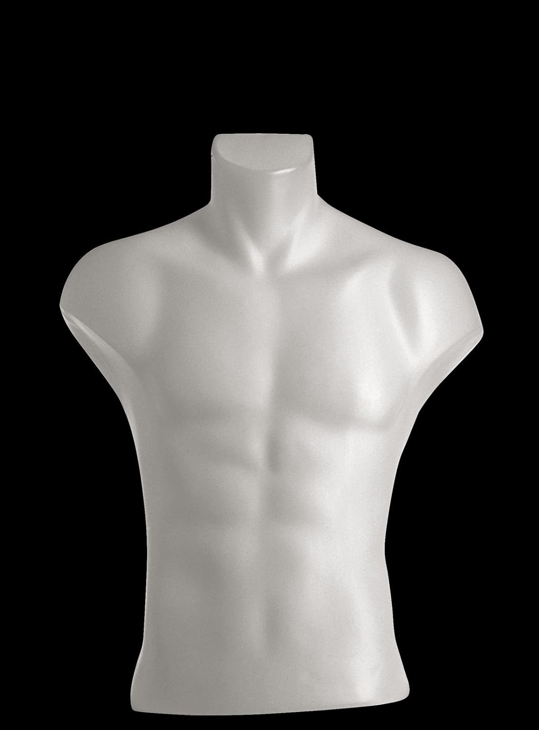 Amazon.com: Male Torso Dress Form Mannequin Display Bust White (#5027 ...