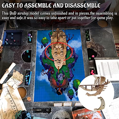 Eberron Elemental Airship Model Wood Laser Cut Fantasy Skyship Terrain ...