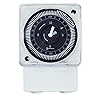 Grasslin by Intermatic MIL72AQTUZ-240 24-Hour 240V Surface/Din Rail Mount Electromechanical Time ...