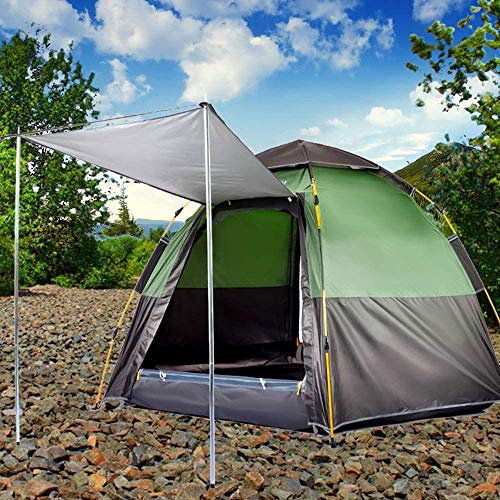 Toogh 2-3-4 Person Camping Tent 60 Seconds Easy Quick Set Up Tent Waterproof Pop Up Dome Family ...