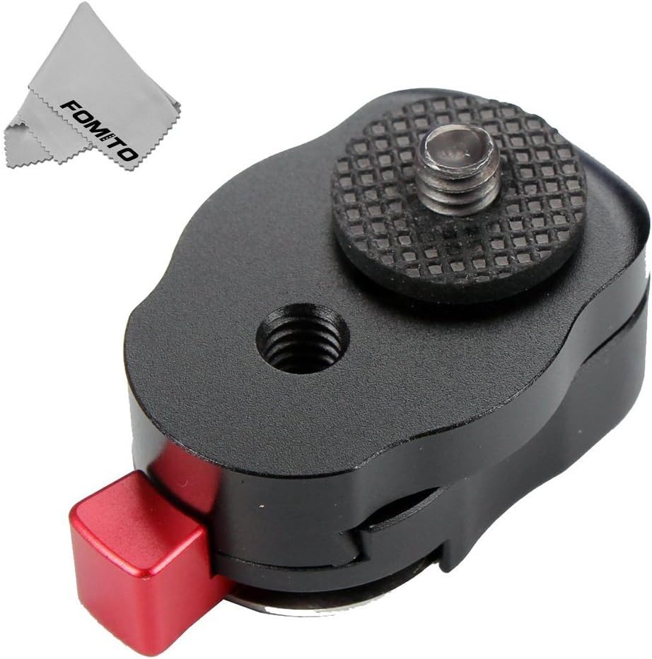 Fomito Mini Quick Release Plate 1/4 inch and 3/8 inch Hole for LCD ...