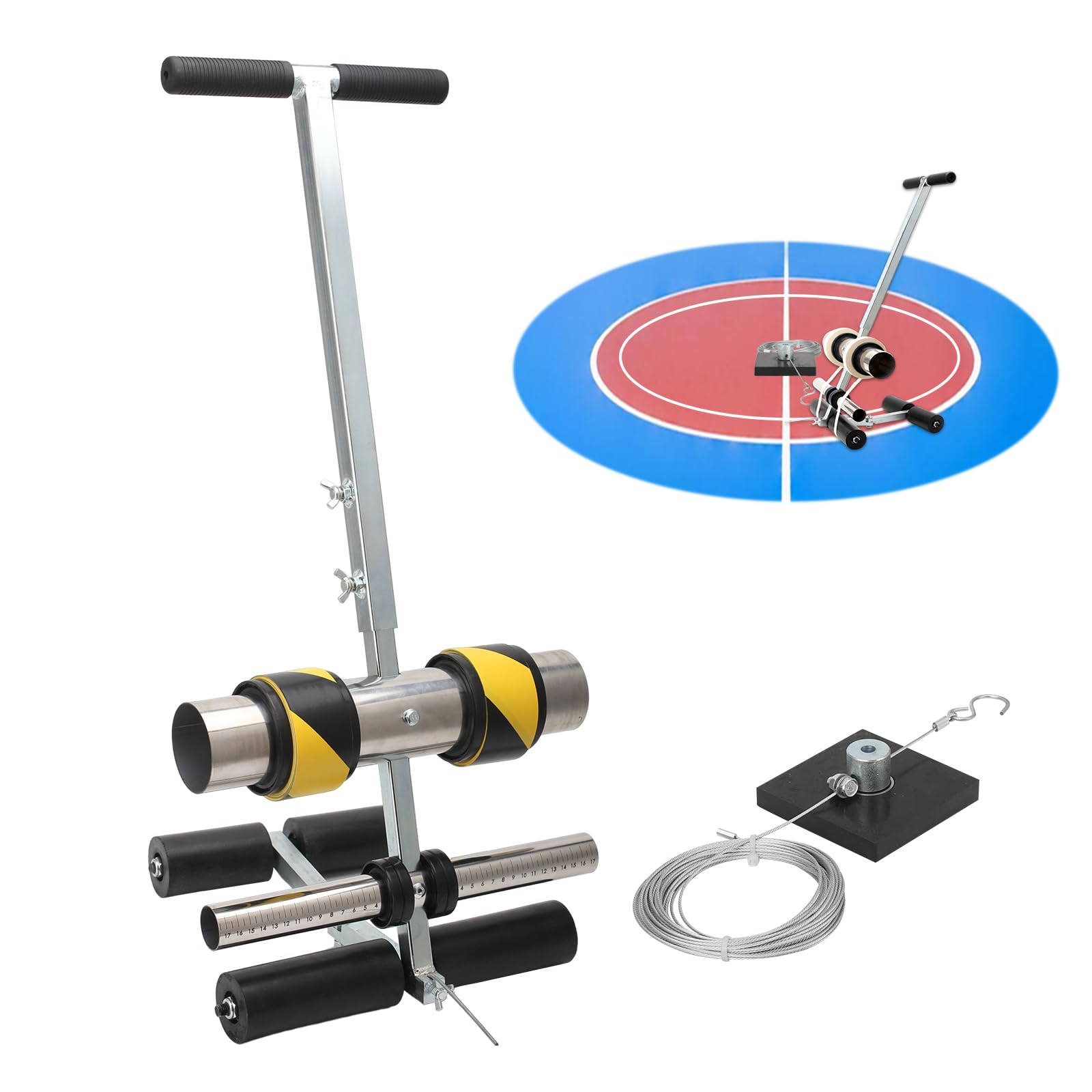 Mua ZQVU Court Line Tape Machine Hand Pushed Floor Tape Applicator ...