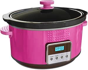 Amazon.com: BELLA 13998 Dots Collection Programmable Slow Cooker, 5 ...