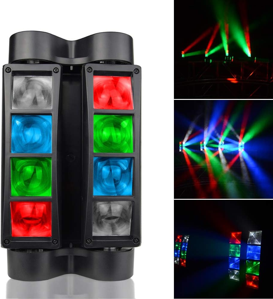LED Spider DJ lights,Mini RGBW moving Head Effect Stage Light Automated ...