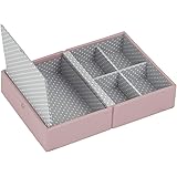 Stackers Blush Pink Large & Petite Travel Jewellery Box: Amazon.co.uk ...