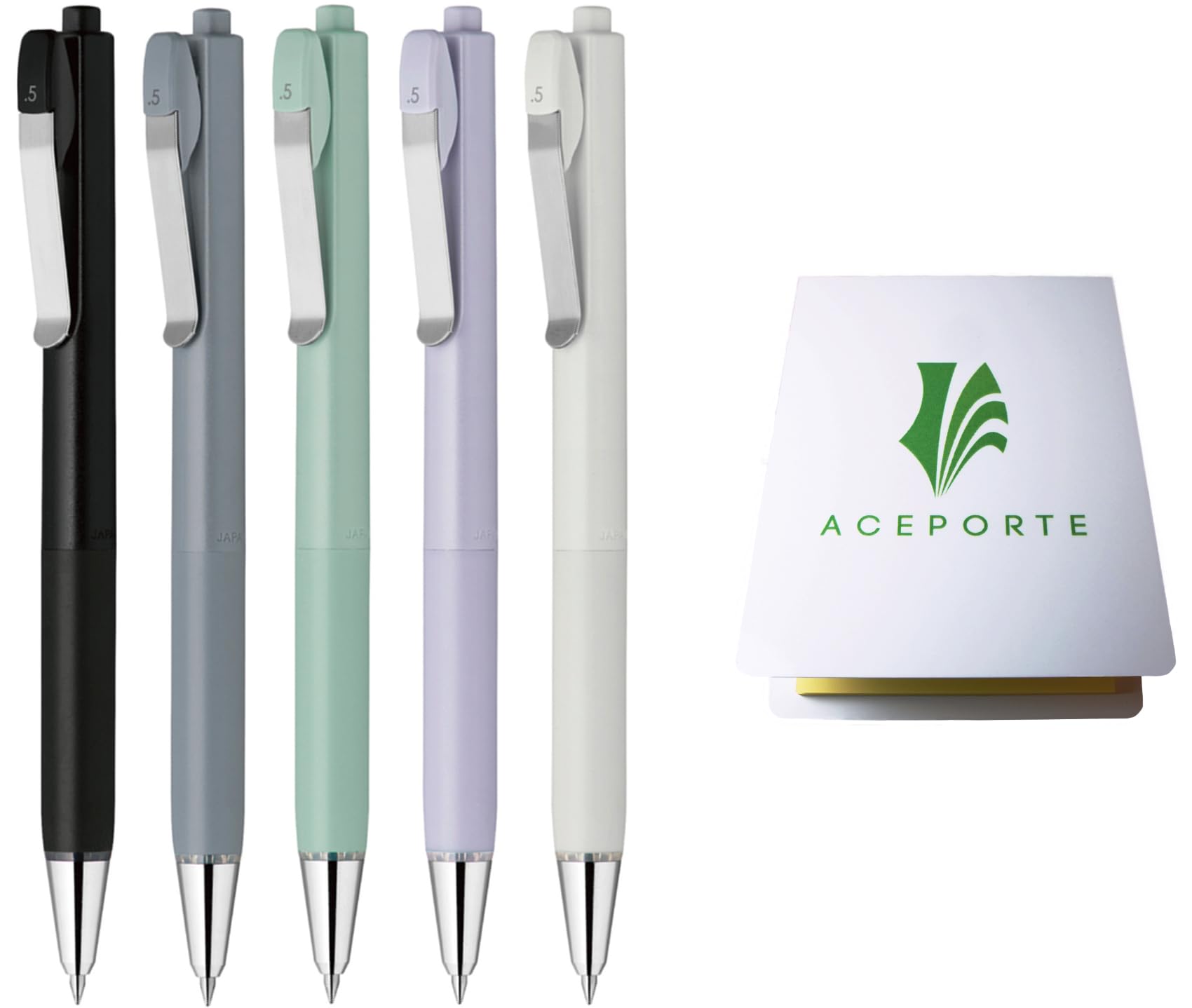 ZEBRA bLen U 0.5mm Ballpoint Pen 5 Colors, Sticky Notes Set for sale ...