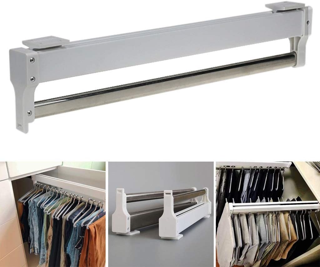 Wardrobe Hanger,Extendable Wardrobe Storage Clothes,Pull Out Coat ...