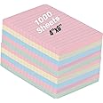 Amazon.com : 1InTheOffice Sticky Notes 4x6, Lined Assorted Pastel Color ...