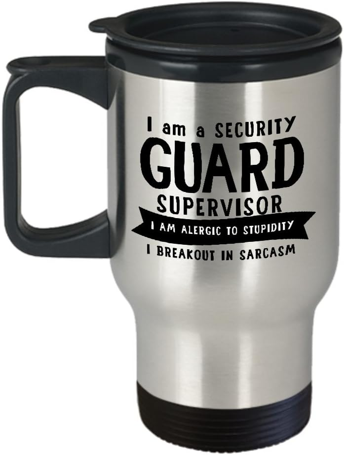Amazon.com: Best Travel Coffee Mug Tumbler Security Guard Gifts Ideas ...