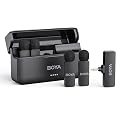 Amazon.com: BOYA by-V4 Wireless Microphones for Cameras DSLR Camcorder ...