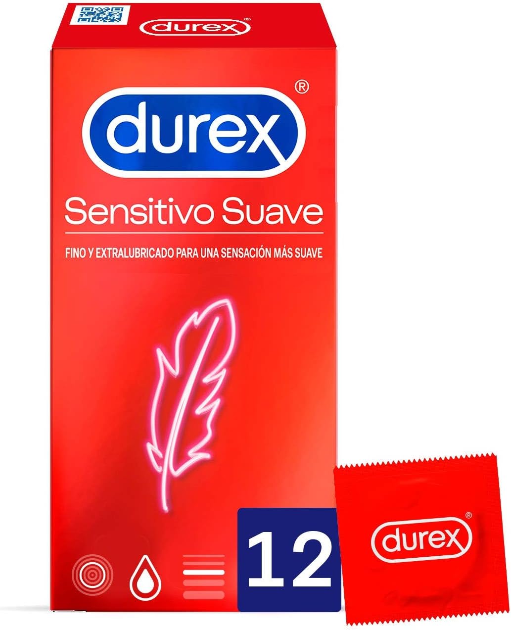 Durex Preservativos Sensitivo Suave para Mayor Sensación - 12 condones ...