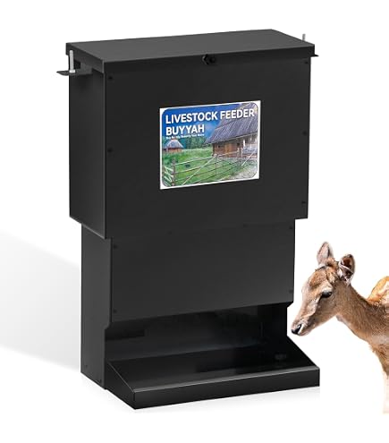 Waterproof Deer Feeder Box Hanging Deer Feeder,7 Gallons Heavy Duty ...