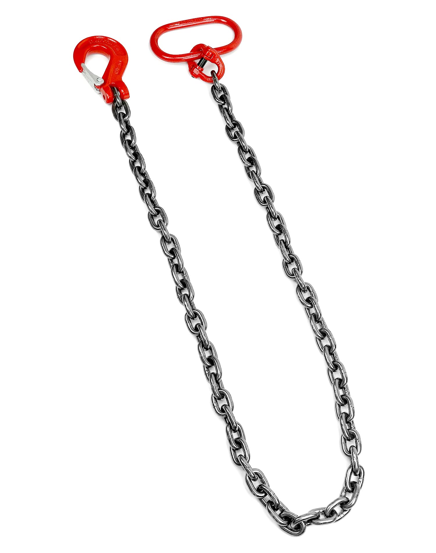 QWORK Chain Sling, 3/8" x 6' Single Leg Chain Sling with Hook, 6614 lbs ...