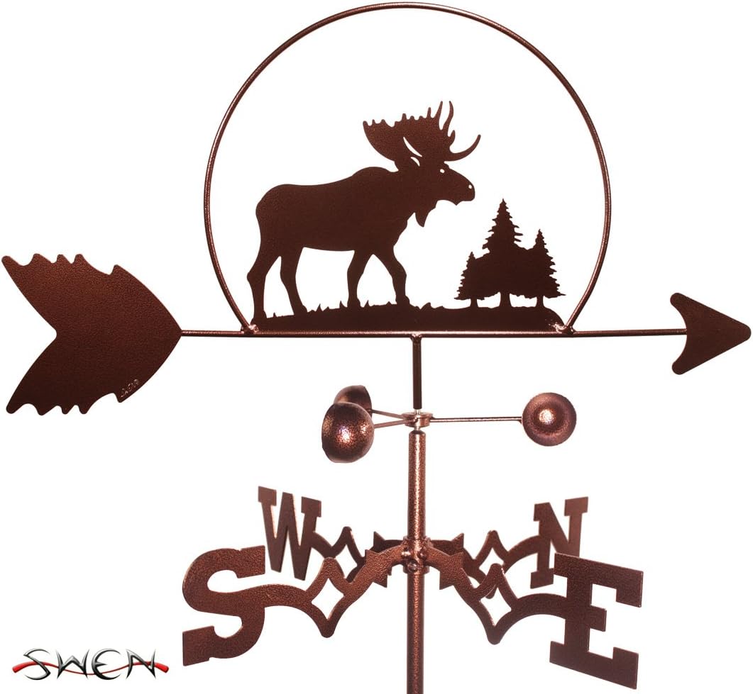 Amazon.com : SWEN Products Moose Wildlife Weathervane : Windcup ...