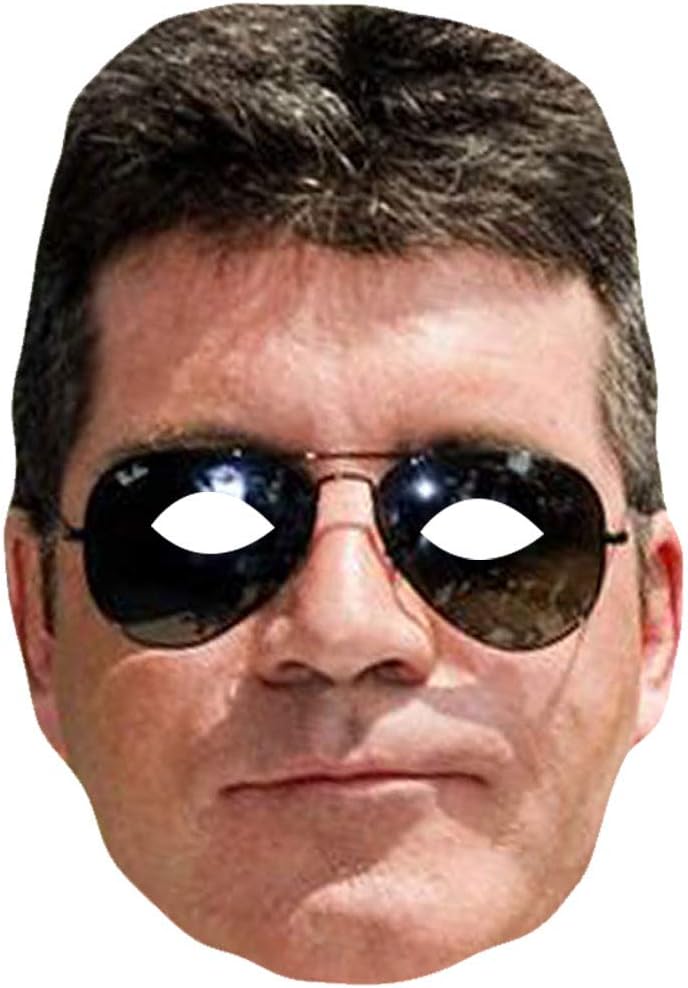 Simon Cowell X Factor Celebrity Card Face Mask Fancy Dress Party Single ...