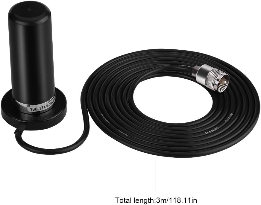 Socobeta VHF/UHF Dual-Band Vehicle Mobile Radio Antenna High Gain with ...