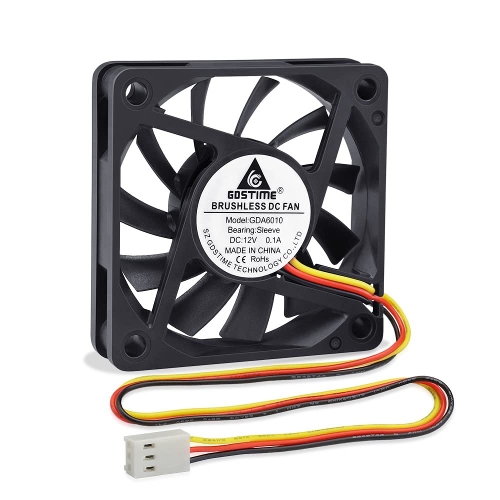 Mua GDSTIME 60 mm CPU Fan 60 x 10 mm Computer Fan 60 mm Case Fan 12 V ...