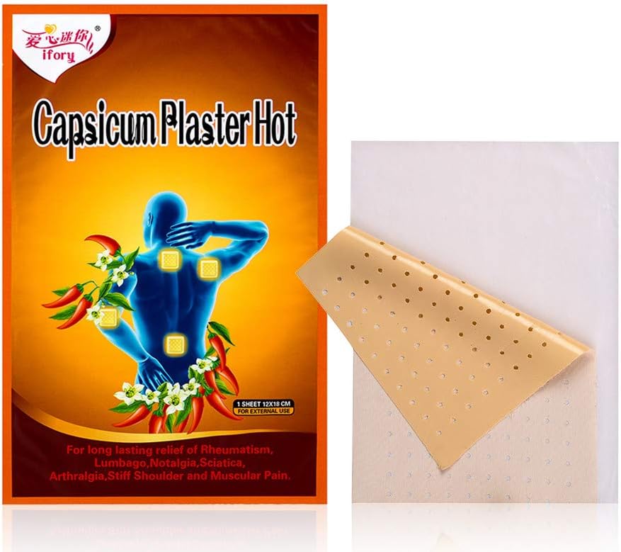 Amazon.com: ifory 20 Pcs Hot Capsicum Plaster Large (4.72"×7.09 ...