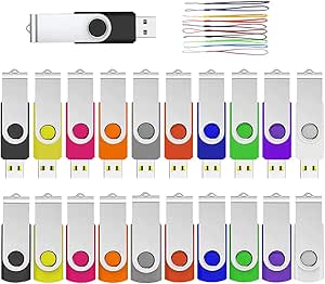 Amazon.com: (Not 128GB) 20 Pack 128MB Flash Drives Bulk, ABLAZE USB 2.0 ...
