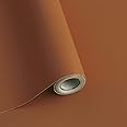 Amazon.com: 393"x17.7" Dark Orange Peel and Stick Wallpaper Solid Color ...