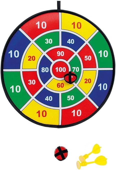 Hook and Loop Dart Board and Darts: Amazon.co.uk: Toys & Games