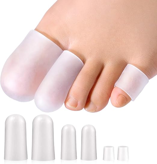 Promifun Gel Toe Protectors, 14 Packs Toe Covers, Silicone Big Toe Caps ...