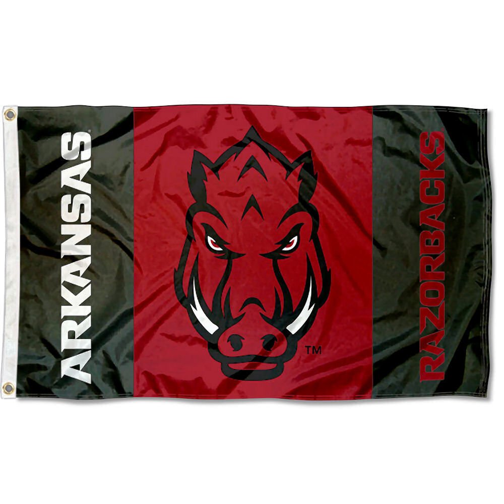 Amazon.com : Arkansas Razorbacks Hogs College Flag : Sports & Outdoors