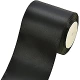 Amazon.com: ZOOYOO 4 Inch x 24 Yards Dark Blue Thick Ribbon, Wide Satin ...