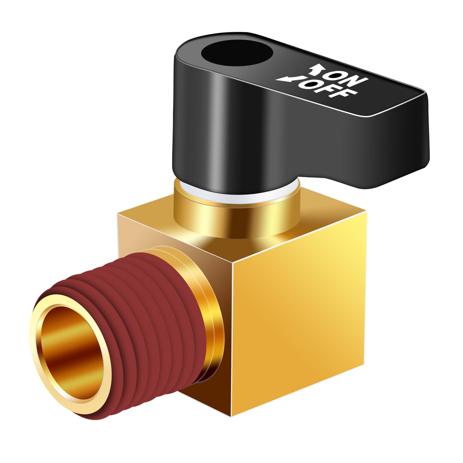Mua Brass Air Compressor Drain Valve, 1/4" NPT Male Ball Type Drain ...