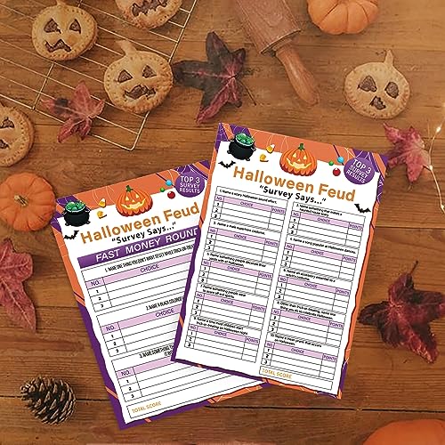 Halloween Feud Game, Halloween Friendly Feud Quiz - Pack of 30 Feud ...