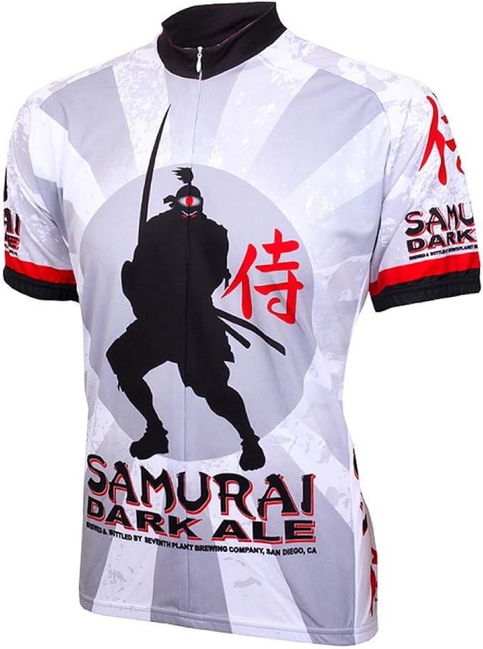 Amazon.com : World Jerseys Men's Samurai Dark Ale Cycling Jersey : Clothing