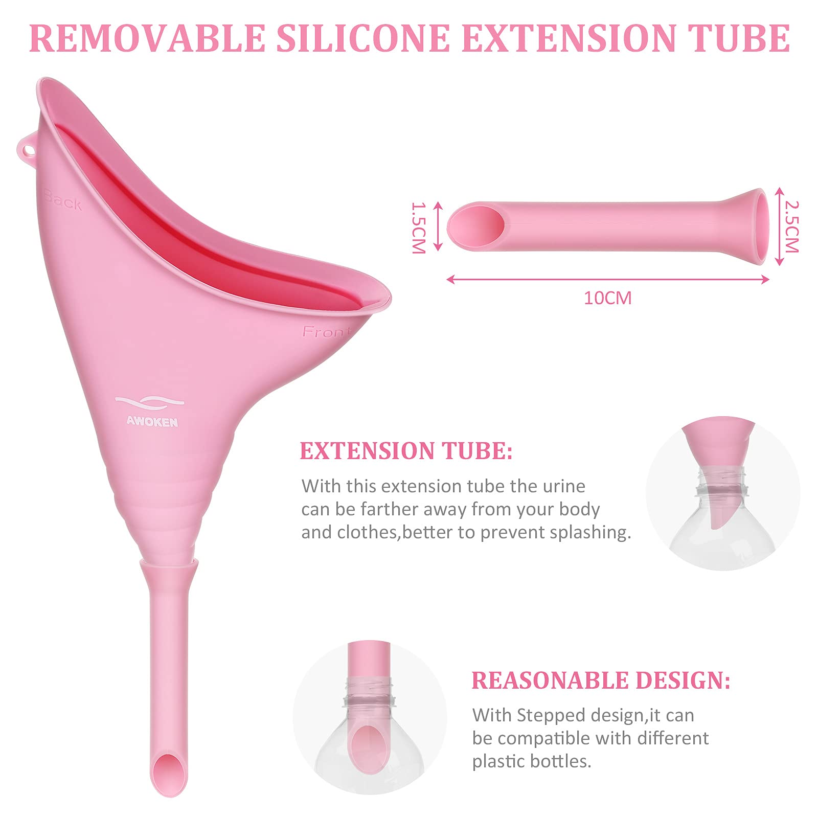 Mua Female Urination Device,Reusable Female Urinal Silicone Women Pee Funnel Allows Women to Pee ...