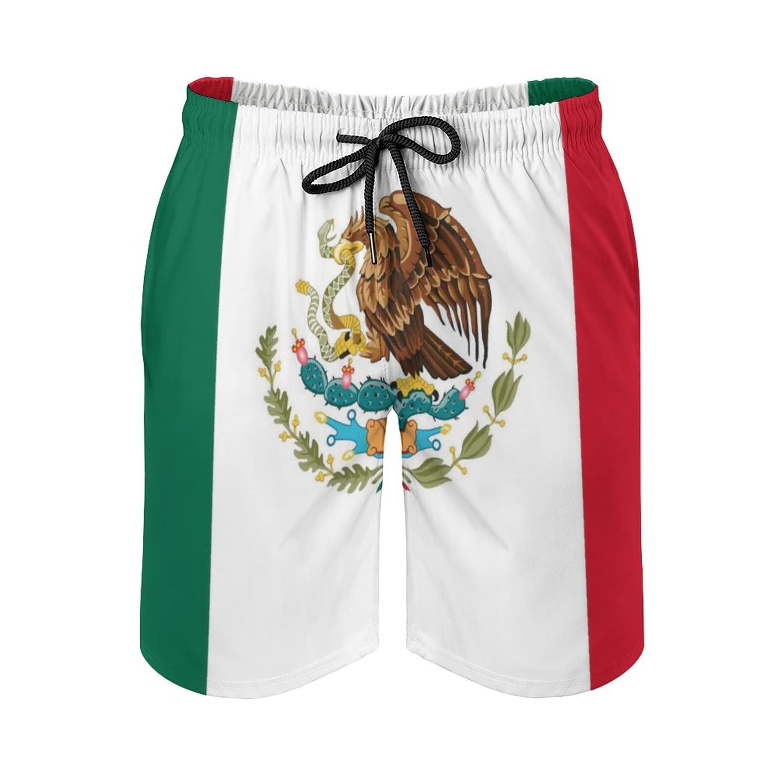 Homokoir Men's Mexican Flag Board Shorts Summer Quick Dry Swim Trunks ...