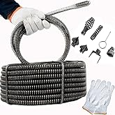 iMeshbean Drain Cleaning Cable 45 Feet x 5/8 Inch Hollow Core Cable ...