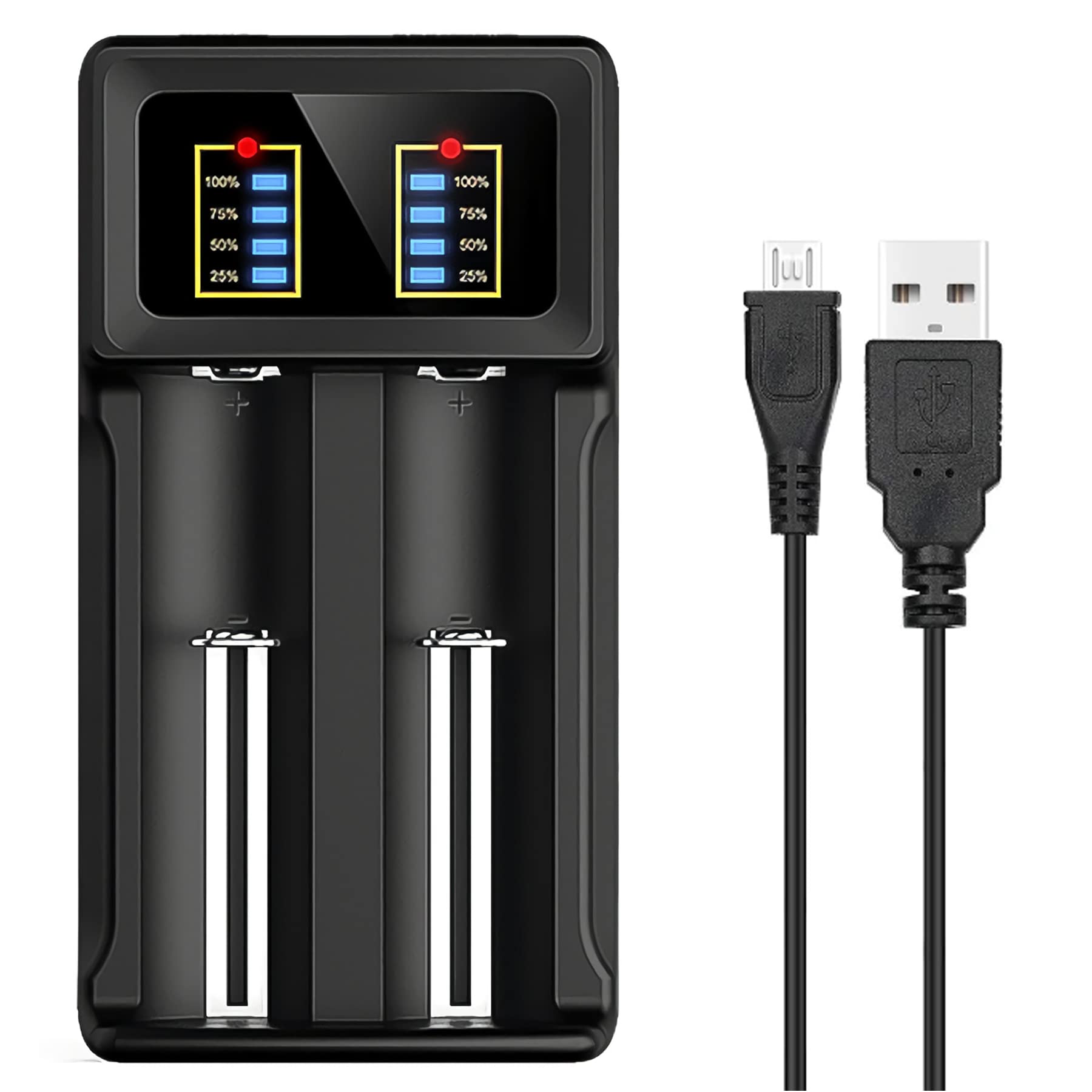 Mua USB Battery Charger 2-Bay 5V 2A for Rechargeable Batteries 1.2V AA ...