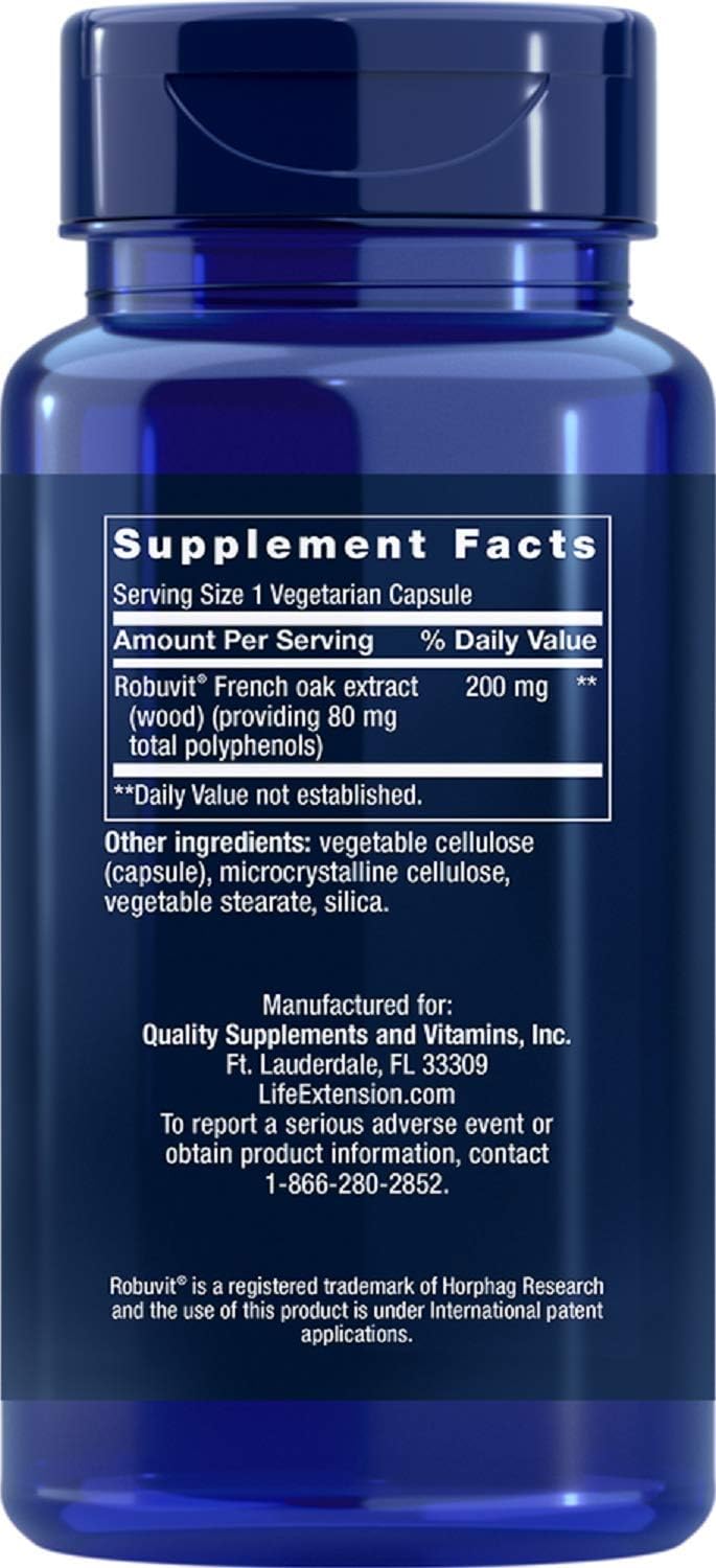 200mg Ribogen French Oak Wood Extract 30 Vegetarian Capsules - BigaMart