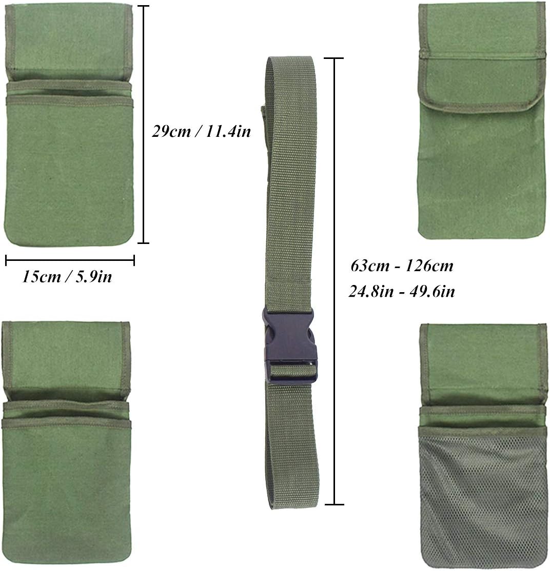 YGYQZ Gardening Tool Storage Belt Bag – Gardening Gifts for Women ...
