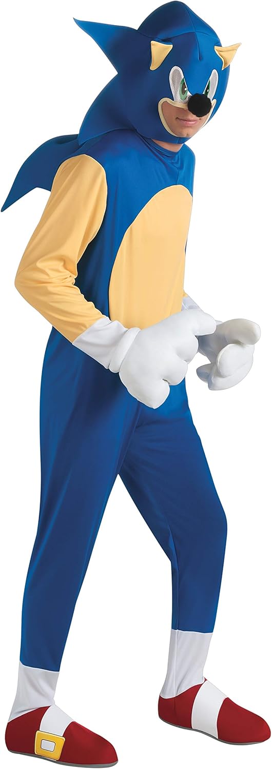 Rubie's Costume Sonic The Hedgehog Deluxe Adult Costume: Amazon.co.uk ...