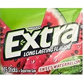Amazon.com : Extra Sweet Watermelon Sugarfree Gum, multipack, 15 Count ...