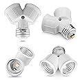 Twin Bulb Splitter Adapter for Led bulb - 4Pcs Socket Splitter CFL ...