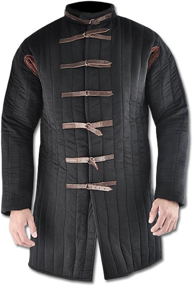 Amazon.com: Armor Venue Gambeson Medieval Armor Padding - Large Black ...
