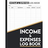 Amazon.com: Income And Expense Log Book: Daily & Monthly Income Expense ...